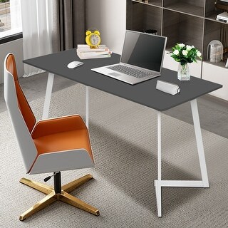 Computer Desk Writing Table 47 Inch Modern Home Office Long Writing ...