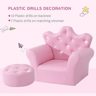 Playful Comfort Exploring Children's Sofa Sets with Adorable Footstools ...