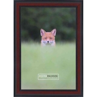 4x7 Traditional Mahogany Complete Wood Picture Frame with UV Acrylic ...
