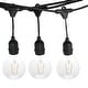 120V 24ft Dimmable Outdoor LED String Light w/ Large Globe Edison Bulb ...