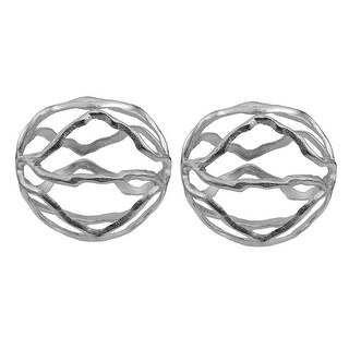 6 Inch Decorative Spheres, Aluminum, Asymmetrical Curves, Modern ...