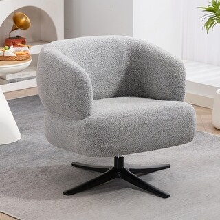 Cuddle-style Leisure Swivel Sofa Chair with 360 Rotation for Comfort ...