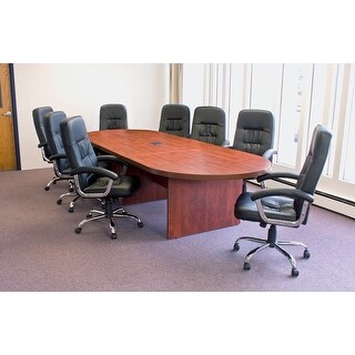 Livingtston 168" Modular Racetrack Conference Table with Power- Cherry ...