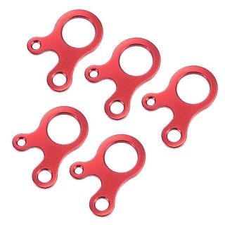 Aluminum Rope Tensioner 4.5/7/19mm Dia. 3 Hole Tent Cord Adjuster Red ...