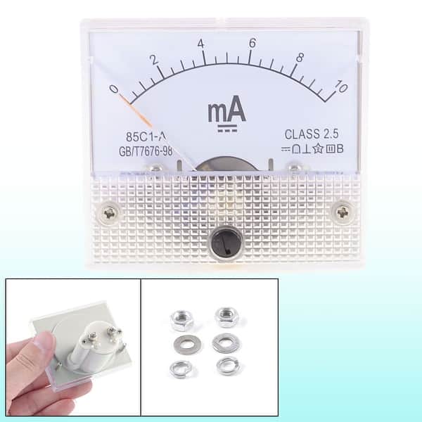 Class 2.5 Accuracy DC 0-10mA Analog Current Panel Meter Ammeter 85C1-A ...