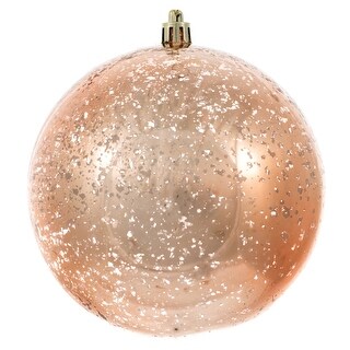 Vickerman 4.75" Rose Gold Shiny Mercury Ball Ornament, 4 per Bag - Bed ...