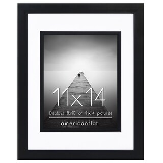 Picture Frame with Decorative Inner Mat Accent & Glass - Bed Bath ...