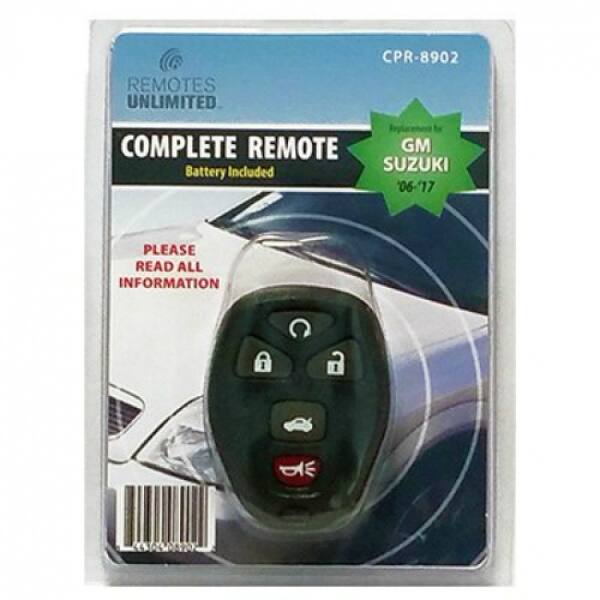 Remotes Unlimited CPR-8902 Replacement 5-Button Remote for GM/Suzuki 06 ...
