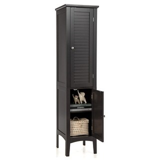 Bathroom Floor Cabinet, Multifunctional Freestanding Storage Cabinet ...