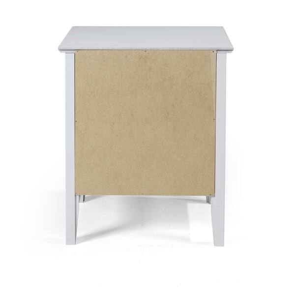 Modern Minimalist Bedroom Solid Wood Single Drawer Bedside Table Locker ...