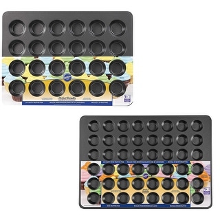 Wilton Non Stick 24 Cup Mega Muffin & 48 Cup Mini Muffin, Cupcake ...