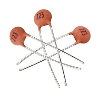 100 x 0.022uF 22nF 22000pF 50V Ceramic Disc Capacitors - Brown - Bed ...
