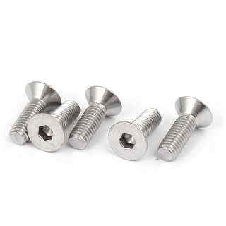 M6x18mm 316 Stainless Steel Countersunk Flat Head Hex Socket Cap Screw ...
