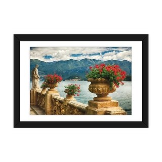 iCanvas "Balustrade With Lake View, Villa Balbienello, Lenno, Lake Como ...