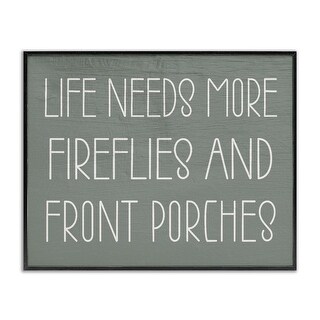 Stupell Fireflies & Front Porches Framed Giclee Art Design By Lil' Rue ...