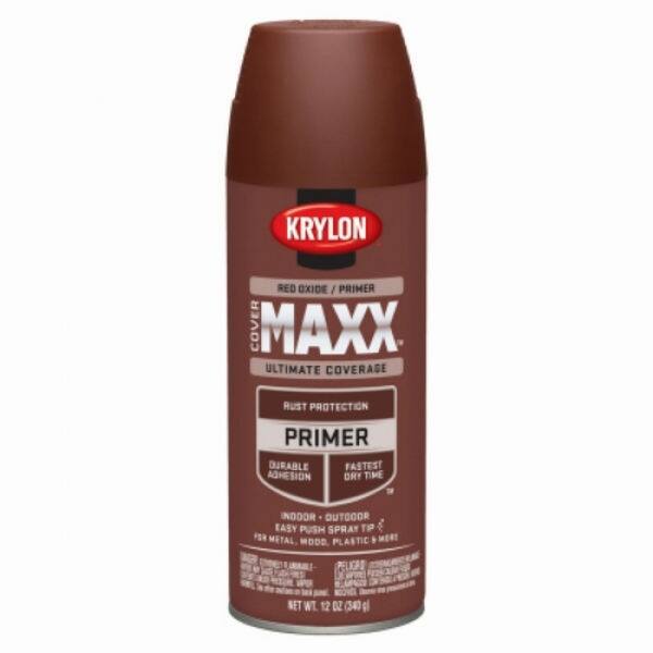 Krylon K09186000 CoverMaxx Primer Spray, Red Oxide, 12 Oz - Bed Bath ...