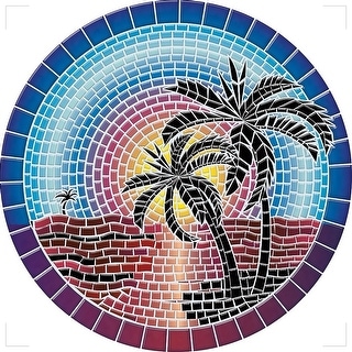 Island Sunset Decorative Pool Mat - Pool Art - Bed Bath & Beyond - 36631948