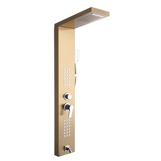 5 in 1 Multi-Function 48''Stainless SteelShower Panel Tower System ...