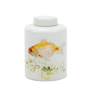 Colored Fish Round Tea Jar Small - Bed Bath & Beyond - 31522624