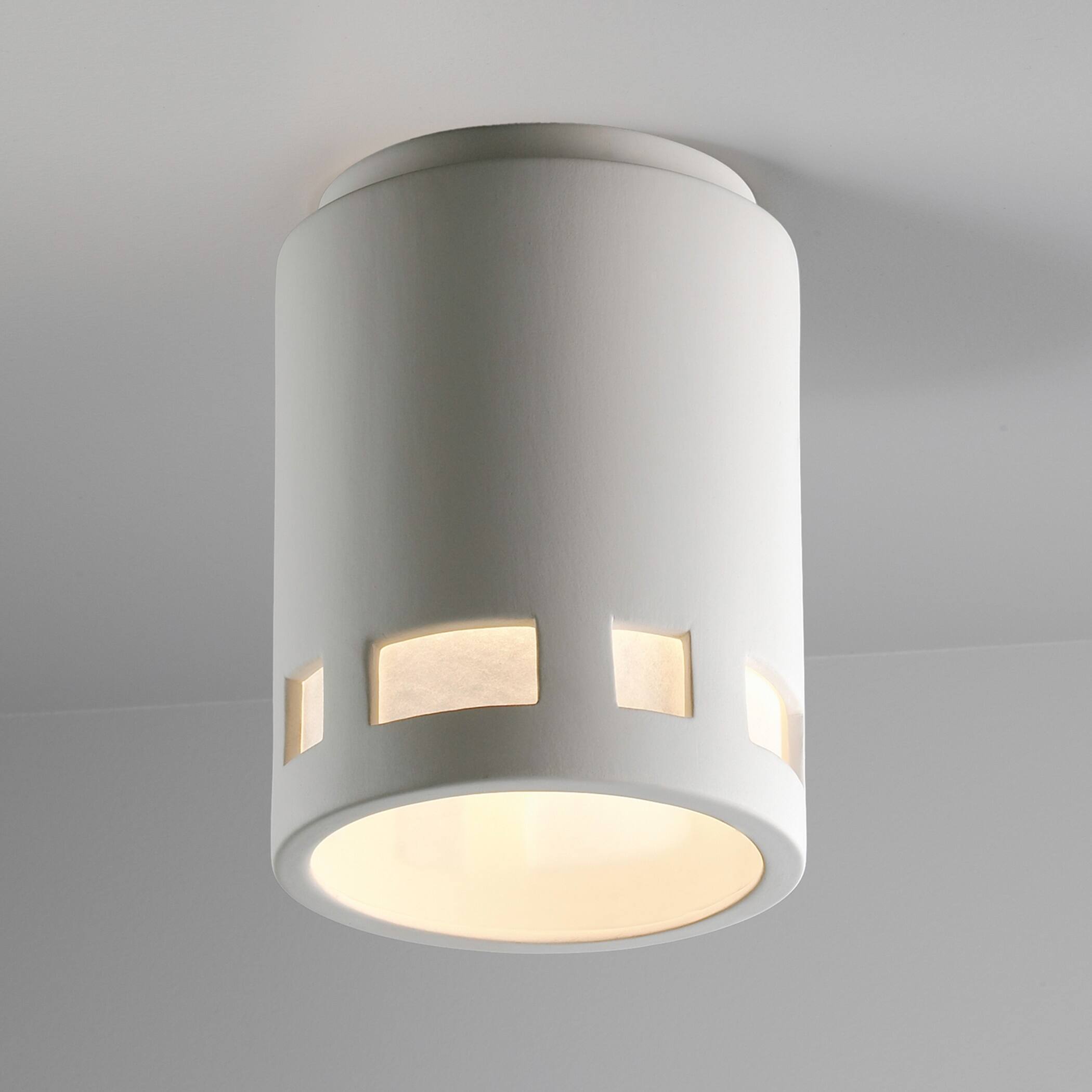 Justice Design Group Radiance 1-light Bisque Outdoor Cylinder w ...