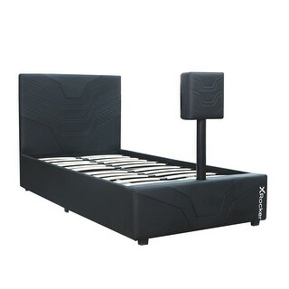 X Rocker Oracle Gaming Bed with TV Mount, Black, Twin - On Sale - Bed ...