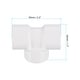 2Pcs UPVC Pipe Fitting 1/2PT Female Thread Tee Socket Hose Connector ...