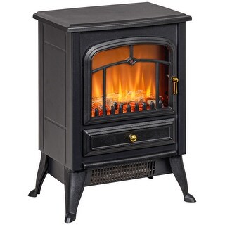22 Inch Electric Fireplace Heater,Freestanding Fire Place Stove with ...