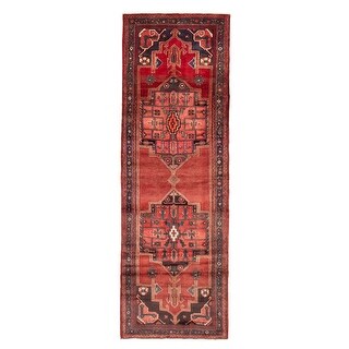 ECARPETGALLERY Hand-knotted Konya Anatolian Red Wool Rug - 3'8 x 10'0 ...