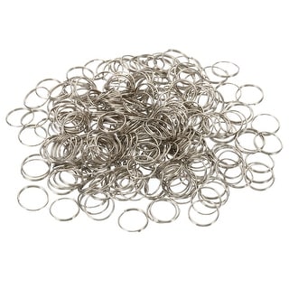 300Pcs Chandelier Split Rings Circular Ring Stainless Steel Clips - Bed ...