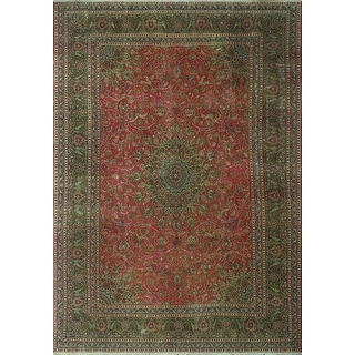 Semi-Antique Hawthorn Rust/Green Rug - 9'4" x 12'7" - Bed Bath & Beyond ...