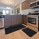 Beverly Rug Non Slip Washable Kitchen Rugs and Mats 2 Piece Set, 48"x20 ...