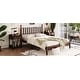 Wood Platform Bed with Gourd Shaped Headboard - Bed Bath & Beyond ...