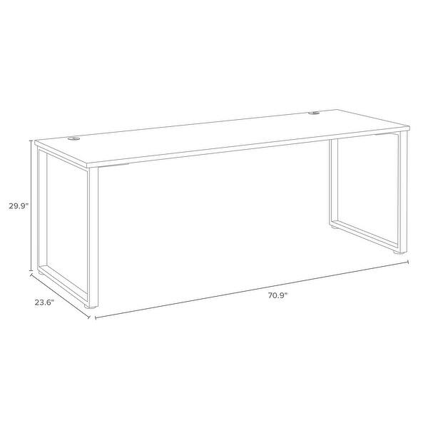 Hirsh 72"x24" Open Desk for Commercial Office or Home Office - Bed Bath ...