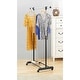 Whitmor Adjustable Garment Rack - Rolling - Black and Chrome - Bed Bath ...