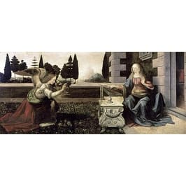 Annunciation by Leonardo Da Vinci Angels Art Print - Bed Bath & Beyond ...