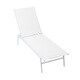 Outdoor Textilene Cape Coral Mesh Single Chaise Lounge Chair - Bed Bath ...