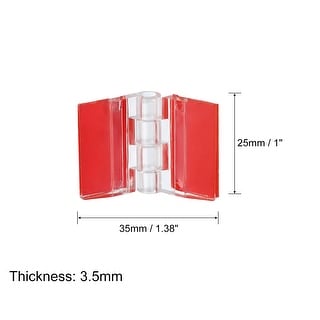 Acrylic Hinges Self-Adhesive Clear Folding Hinge with Metal Shaft - Bed ...