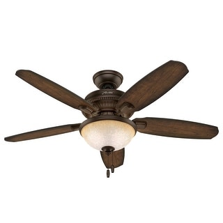 Hunter 48" Millbrook Indoor Ceiling Fan with LED Light Kit and Pull ...