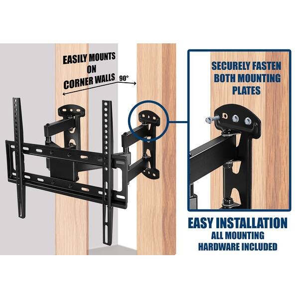 corner wall mounted tv bracket