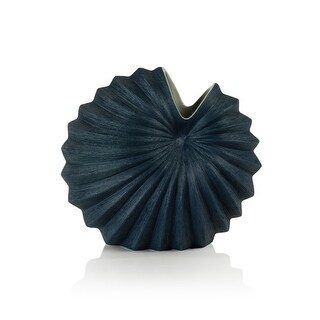 Blue Water Shell Porcelain Vase - Bed Bath & Beyond - 33540381