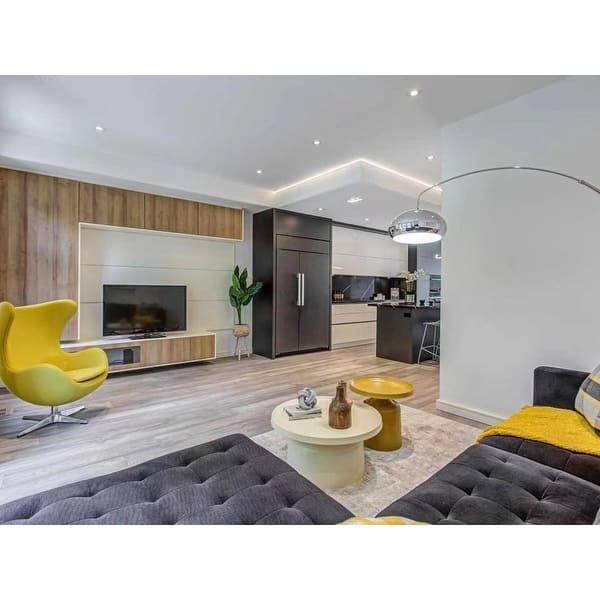 Klay Minimalist Metal Pedestal Side Table, 20-inch Diameter - Bed Bath ...