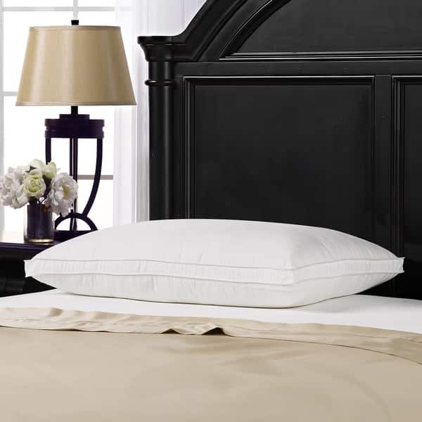 Gusseted Firm Plush Down Alternative Side/Back Sleeper Pillow - White ...