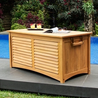Cambridge Casual Sedona 60-inch Teak Outdoor Storage Box Free Patio ...