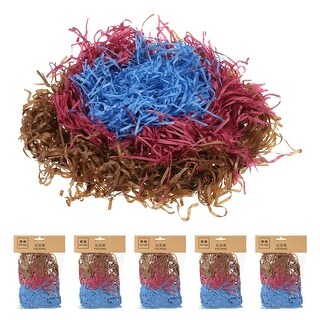 Easter Grass Basket Filler Grass 3 Color - (Brown,Burgundy,Blue) - 5 ...