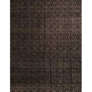 Ahgly Company Machine Washable Abstract Coffee Brown Area Rugs - Bed ...