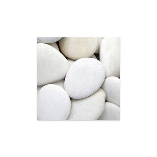 White Pebbles Print On Acrylic Glass by PhotoINC Studio - Bed Bath ...