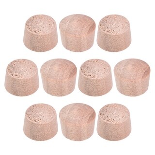 100 Pcs 7/16 Inch Wood Button Top Plug Hardwood Furniture Plugs 9/25 ...