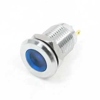 12mm Panel Mounting Blue Indicator Light Pilot Signal Lamp DC 24V - Bed ...