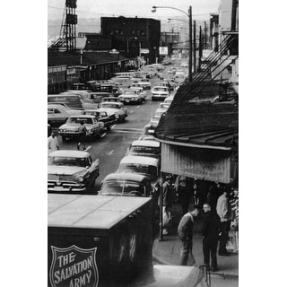 Pike Place looking northwest from Economy Market Black and White ...