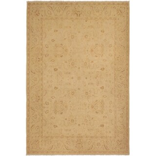 Boho Chic Ziegler Melida Beige Brown Hand-knotted Wool Rug - 8'6" x 11 ...